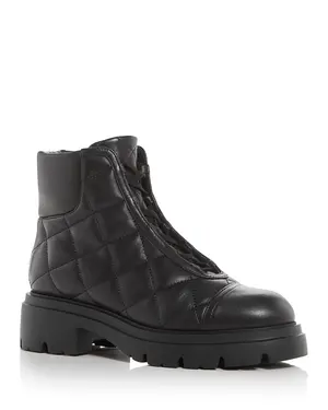 STUART WEITZMAN Hudson Quilted Boots - Black