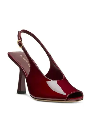 STUART WEITZMAN Val 85 Slingback Sandals - Rosewood