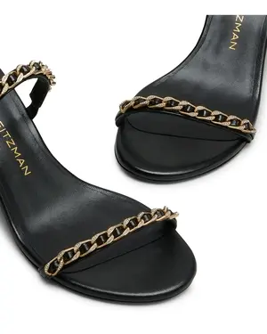 STUART WEITZMAN Soluxe Cysl 75 Slides - Black