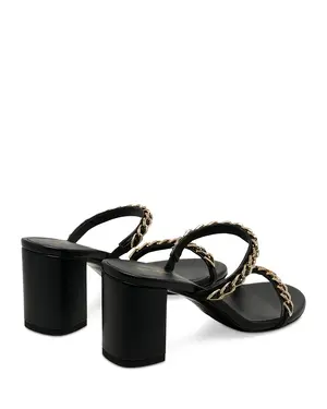 STUART WEITZMAN Soluxe Cysl 75 Slides - Black