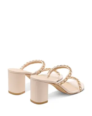 STUART WEITZMAN Soluxe Cysl 75 Slides - Linen