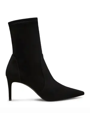 STUART WEITZMAN Power 75 Zip Booties - Black