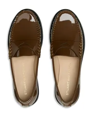STUART WEITZMAN Lottie Loafer Flats - Walnut