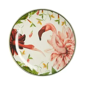 La DoubleJ Decorative Plate Birdbloom
