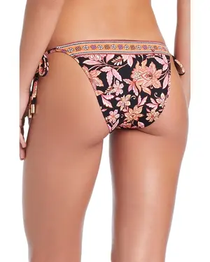 Red Carter Mixed Print Tie Side Bikini Bottom