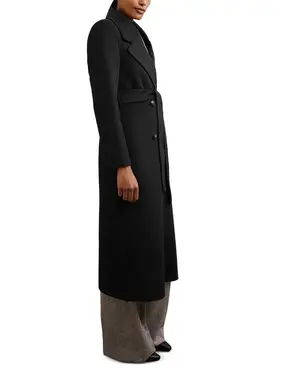 REISS Faux Fur Collar Coat