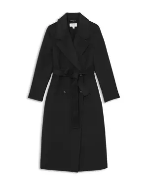 REISS Faux Fur Collar Coat