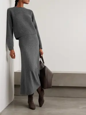LISA YANG Signe Cashmere Sweater - Gray