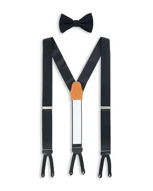 Trafalgar Brace And Bow Tie Set - Black
