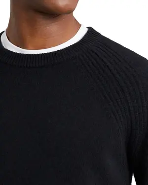 REISS Foulton Crewneck Sweater - Navy