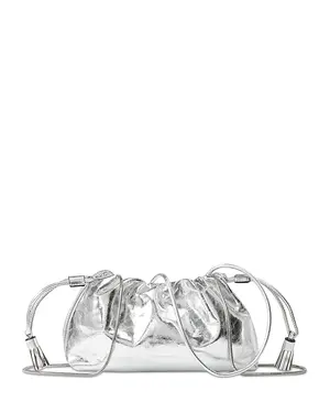 Veronica Beard Metallic Leather Stash Bag