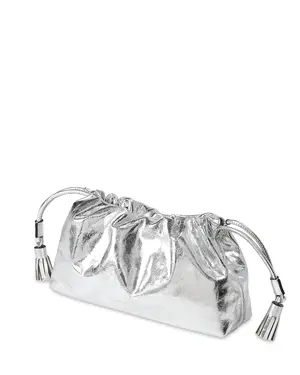 Veronica Beard Metallic Leather Stash Bag