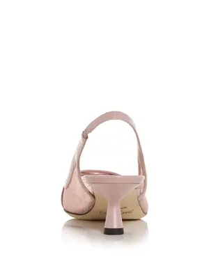 JIMMY CHOO Amita 45 Pointed Slingback Pumps - Rose
