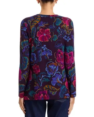 Johnny Was Long Sleeve Crewneck Tee - Aphaia