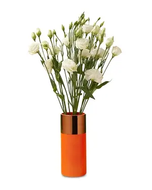 PRATESI Narcisa Small Vase, 9h Orange/copper