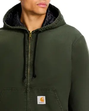 Carhartt Work In Progress Active Hooded Jacket - Olive Stone Canvas