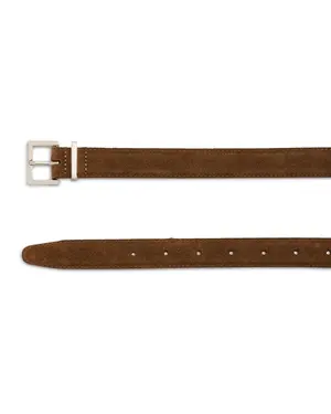 FRAME The Suede Square Buckle Belt