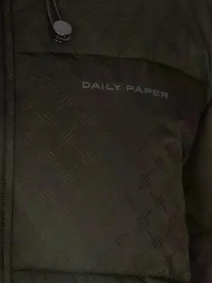 DAILY PAPER Quilted Hooded Jacket - Green