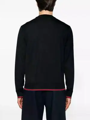 Gucci Web-trim Wool Sweater - Blue