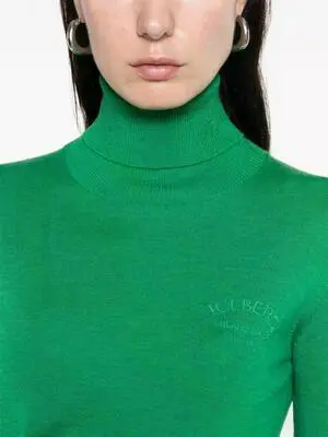 Iceberg Logo-embroidered Turtleneck Sweater