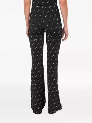 Moschino Printed Flared Trousers