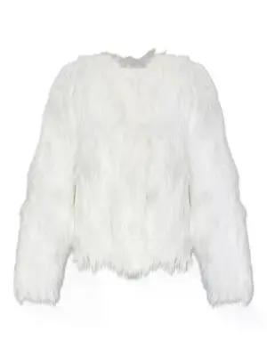 STAND STUDIO Eilish Faux-fur Jacket - White