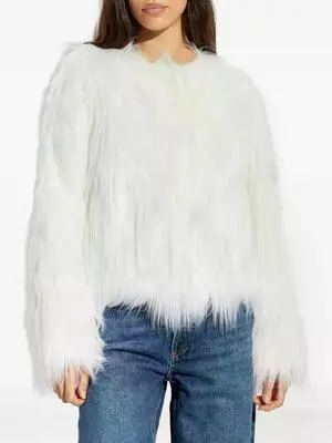 STAND STUDIO Eilish Faux-fur Jacket - White