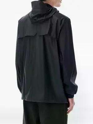 Rains Storm Breaker Zip-front Hooded Jacket - Black