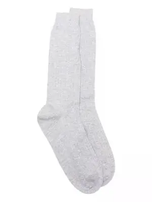 Eleventy Ribbed Socks - Grey