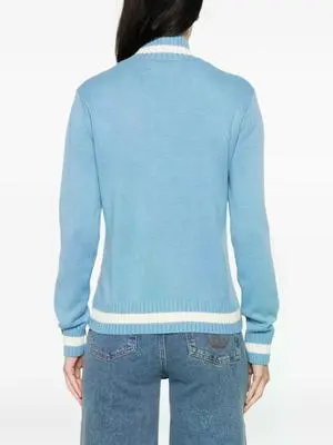 Iceberg Logo-embroidered Sweater - Blue