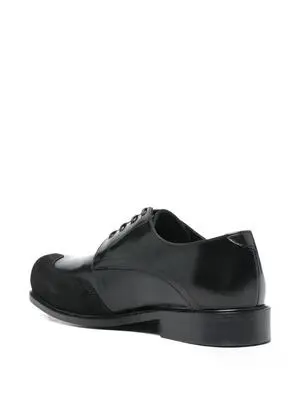 STEFAN COOKE Stud-panel Square-toe Derby Shoes