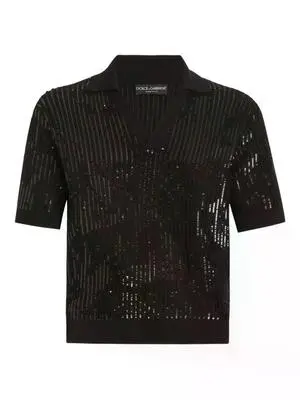Dolce & Gabbana Wool And Silk Polo Shirt