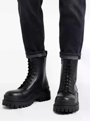 Balenciaga 49mm Lace-up Boots
