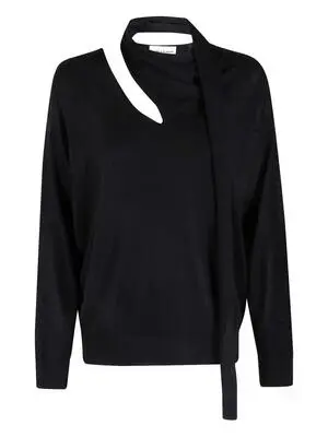 ISABELLE BLANCHE Cut-out Sweater - Black
