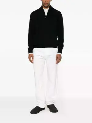 MC2 SAINT BARTH Zip Mock-neck Sweater - Black