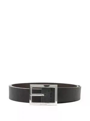 ORTIGNI Square Buckle Belt - Black