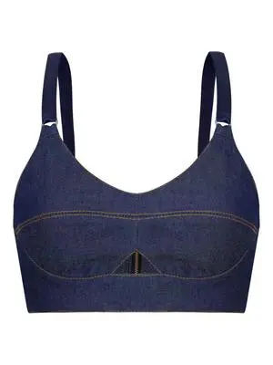 AMAPO Zipped Denim Top