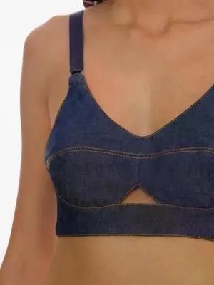 AMAPO Zipped Denim Top