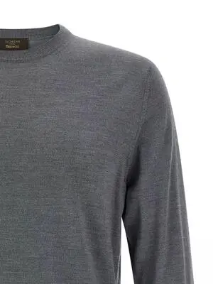 ZANONE Crew-neck Long Sleeve Sweater - Grey