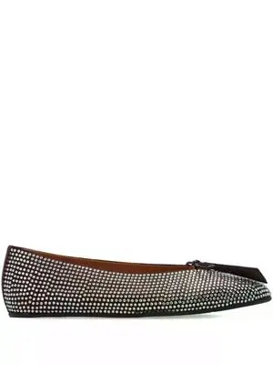 Attico Bead-embellished Ballet Flats