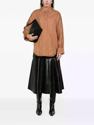Liviana Conti Quilted Collared Coat