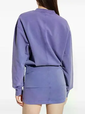 Attico Long-sleeve Mini Dress - Purple