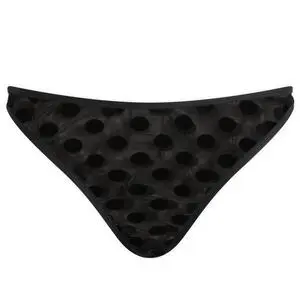 FRUITY BOOTY Flock Polka Brief - Black