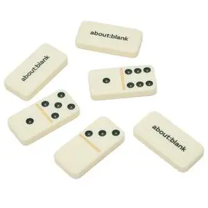 ABOUT:BLANK Dominoes Set