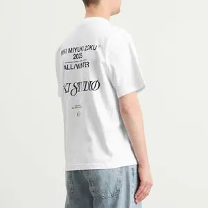 MKI MIYUKI ZOKU Script T-shirt - White