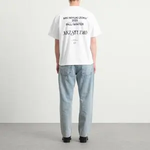 MKI MIYUKI ZOKU Script T-shirt - White