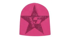 SP5DER Star Rhinestone Skully - Pink