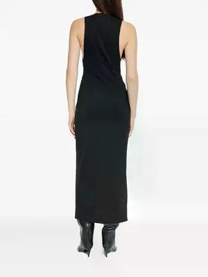 Attico Plunge-neck Midi Dress