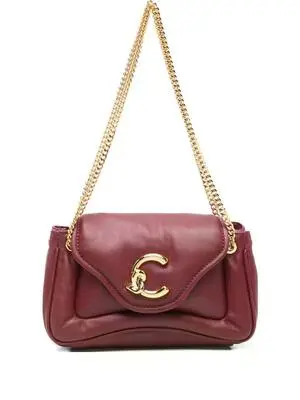 COCCINELLE Small C-me Chain-strap Logo Shoulder Bag - Red
