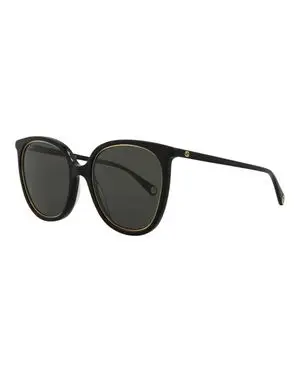 Gucci Round Oval Sunglasses - Black/grey (gg1076s